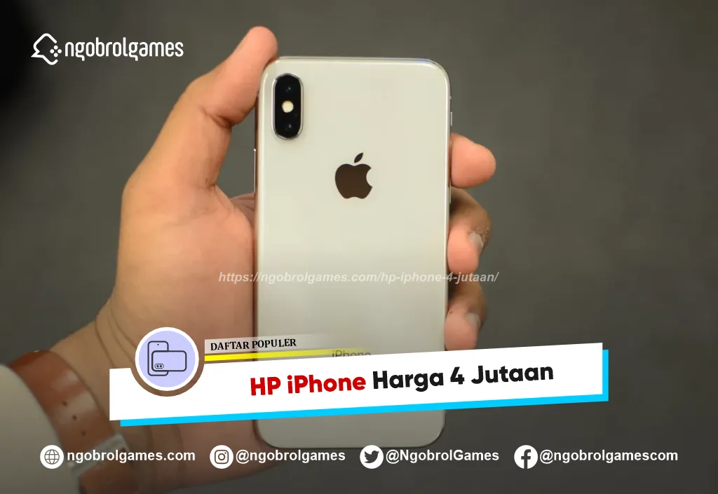 Daftar HP iPhone 4 Jutaan Terbaik 2024