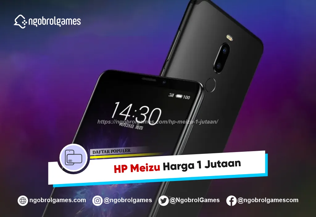 Daftar HP Meizu 1 Jutaan Termurah 2024