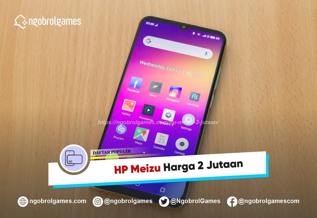 Daftar HP Meizu 2 Jutaan Termurah 2024