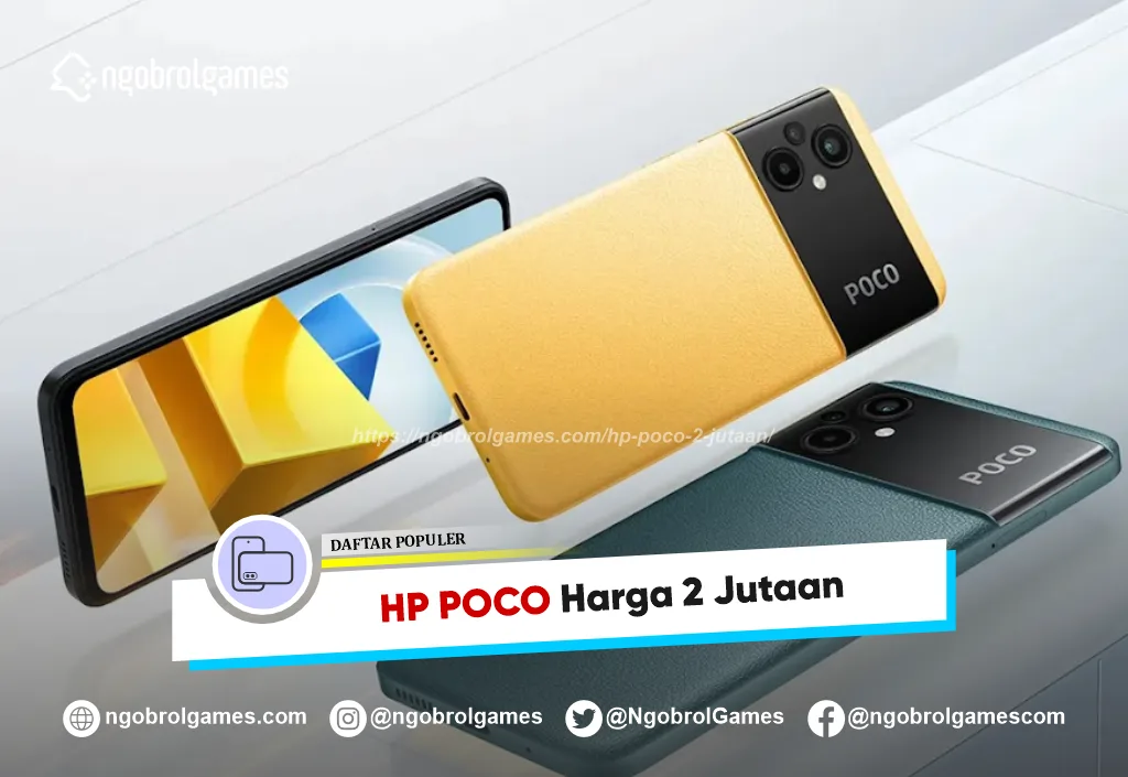 Daftar HP POCO 2 Jutaan Termurah 2024