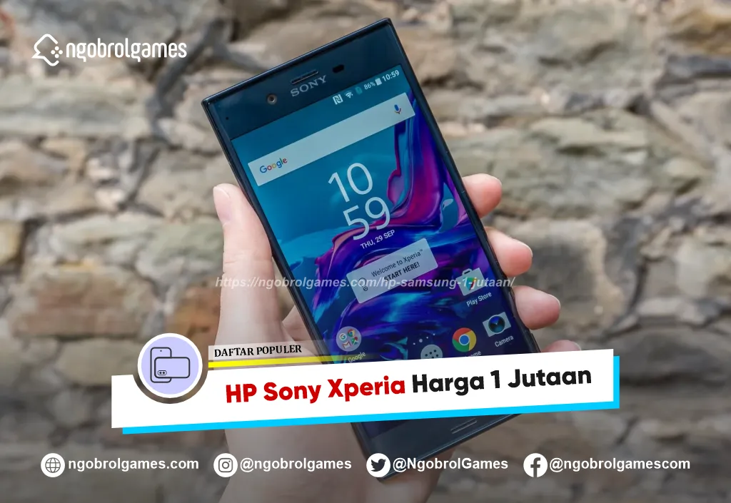 Daftar HP Sony 1 Jutaan Termurah 2024