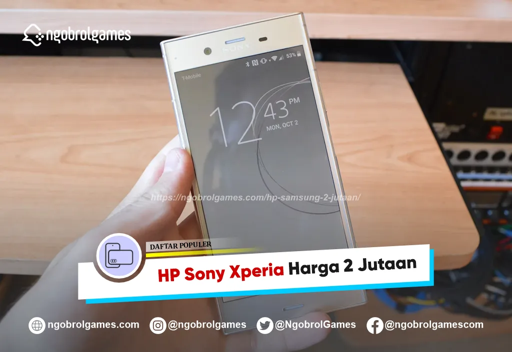 Daftar HP Sony 2 Jutaan Termurah 2024