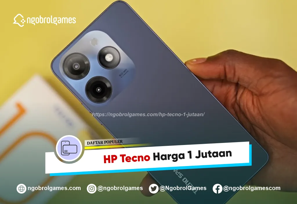 Daftar HP TECNO 1 Jutaan Termurah 2024