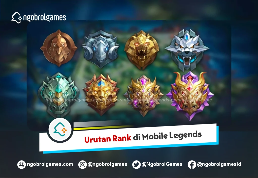 Kenali Urutan Rank di Mobile Legends, Pemula Wajib Tahu!